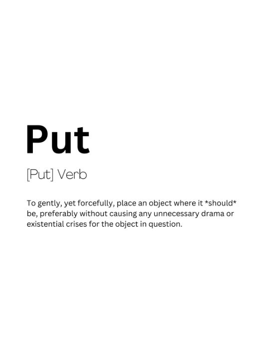 Put Dictionary Definition - Kaigozen2 - Digital Art & AI, Humor ...