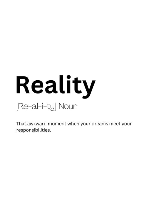 Reality Dictionary Definition - Kaigozen2 - Digital Art & AI, Humor ...