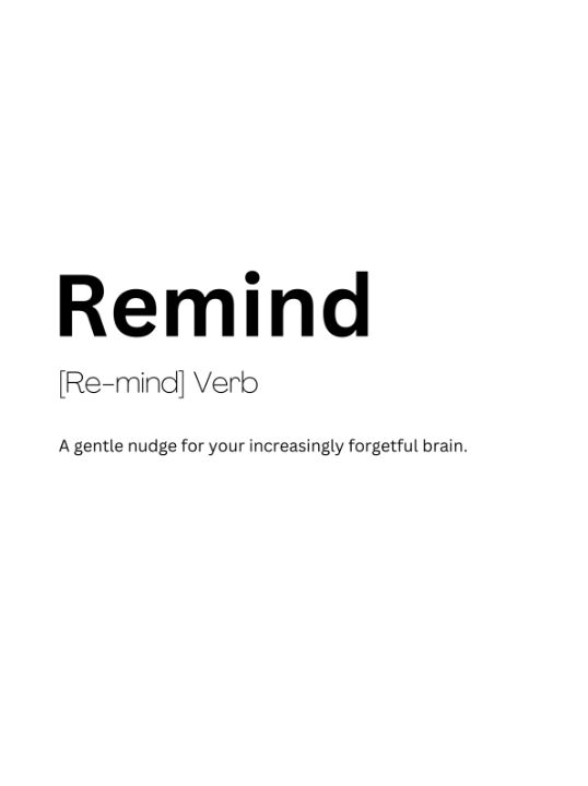 Remind Dictionary Definition - Kaigozen2 - Digital Art & AI, Humor ...