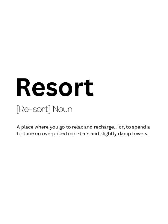 Resort Dictionary Definition - Kaigozen2 - Digital Art & AI, Humor ...