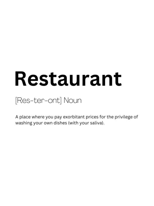 Restaurant Dictionary Definition Kaigozen2 Digital Art AI Humor restaurant-dictionary-definition-kaigozen2-digital-art-ai-humor