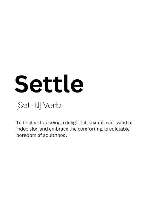 Settle Dictionary Definition - Kaigozen2 - Digital Art & AI, Humor ...