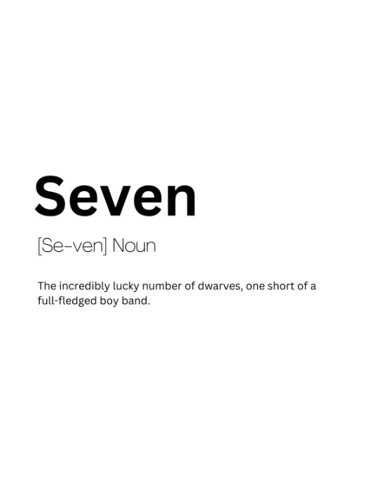 Seven Dictionary Definition - Kaigozen2 - Digital Art & AI, Humor ...