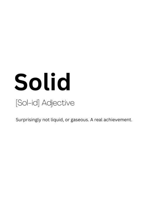 Solid Dictionary Definition - Kaigozen2 - Digital Art & AI, Humor ...