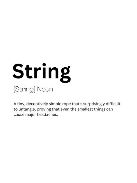 String Dictionary Definition - Kaigozen2 - Digital Art & AI, Humor ...