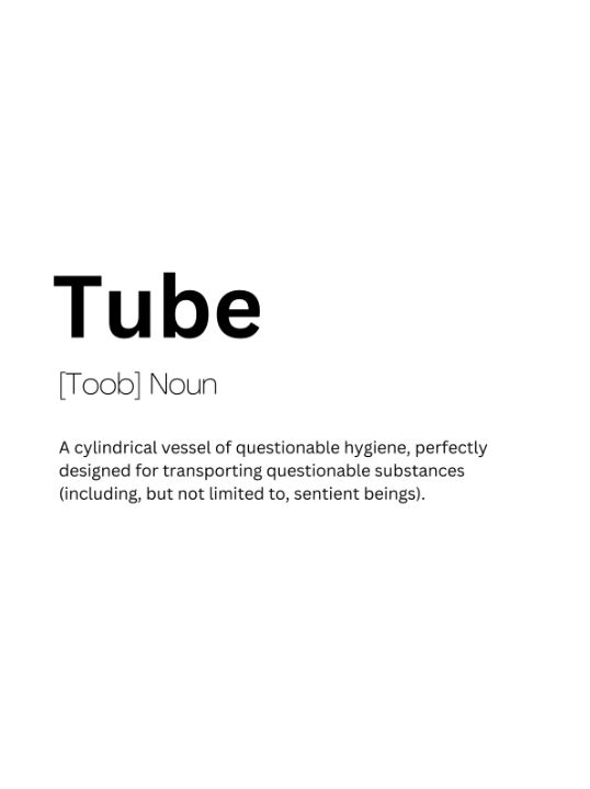 Tube Dictionary Definition - Kaigozen2 - Digital Art & AI, Humor ...