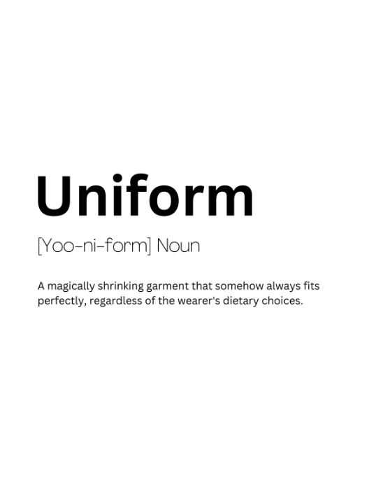 Uniform Dictionary Definition - Kaigozen2 - Digital Art & AI, Humor ...
