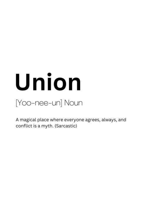 Union Dictionary Definition - Kaigozen2 - Digital Art & AI, Humor & Satire, Signs & Sayings - ArtPal