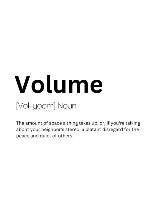 Volume Dictionary Definition - Kaigozen2 - Digital Art & AI, Humor ...
