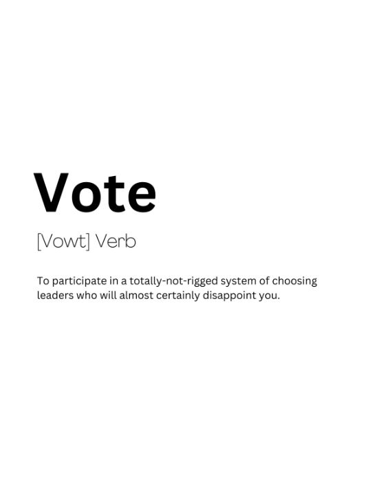 Vote Dictionary Definition - Kaigozen2 - Digital Art & AI, Humor ...