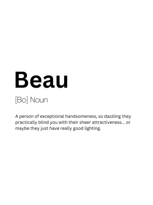 Beau Dictionary Definition - Kaigozen2 - Digital Art & AI, Humor ...