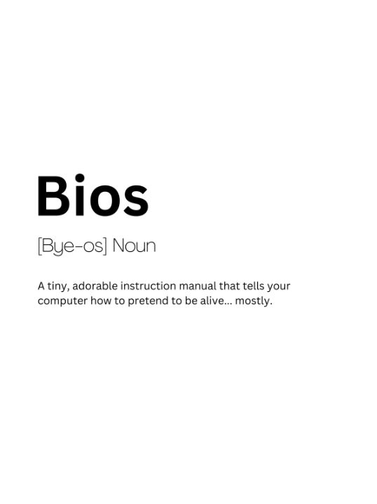 Bios Dictionary Definition - Kaigozen2 - Digital Art & AI, Humor ...