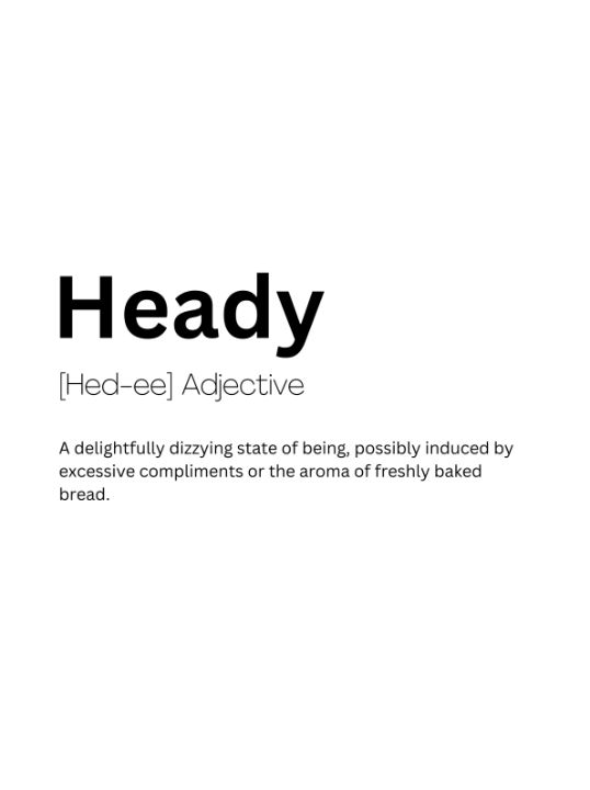 Heady Dictionary Definition - Kaigozen2 - Digital Art & AI, Humor ...