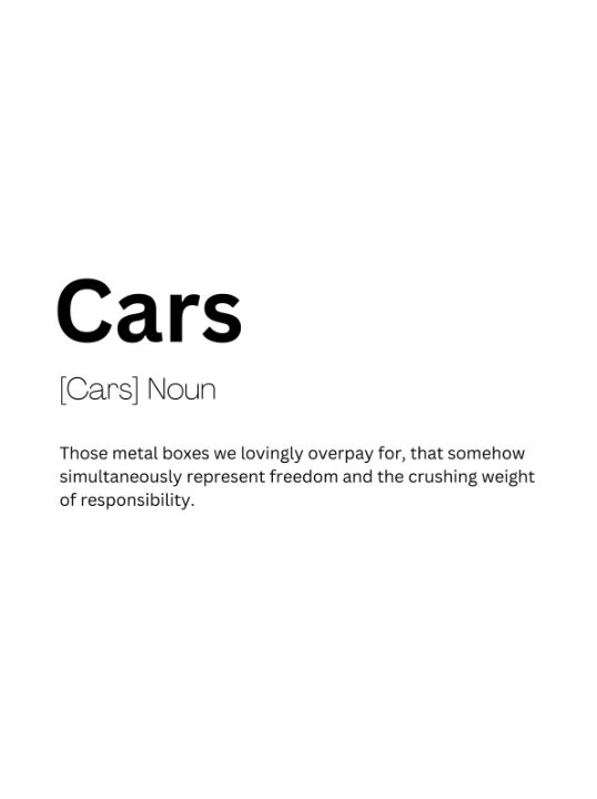 Cars Dictionary Definition - Kaigozen2 - Digital Art & AI, Humor ...
