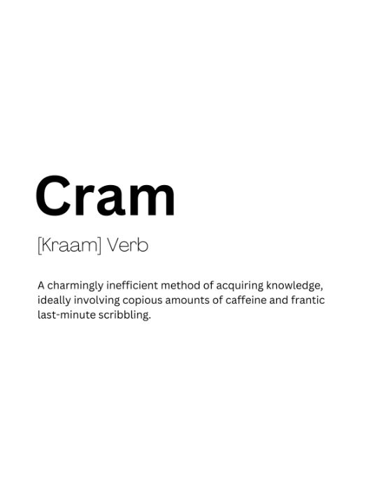 Cram Dictionary Definition - Kaigozen2 - Digital Art & AI, Humor ...