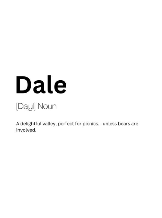 Dale Dictionary Definition - Kaigozen2 - Digital Art & AI, Humor ...