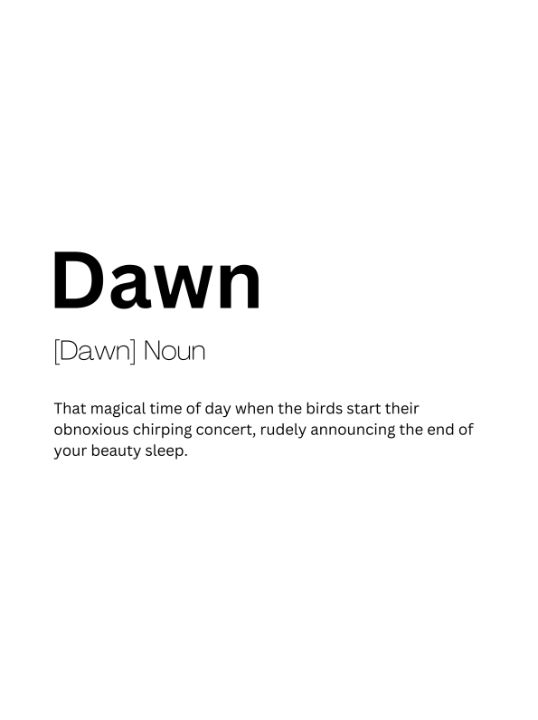 Dawn Dictionary Definition - Kaigozen2 - Digital Art & AI, Humor ...
