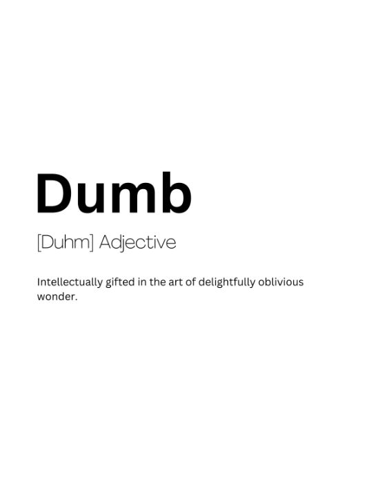 Dumb Dictionary Definition - Kaigozen2 - Digital Art & AI, Humor ...