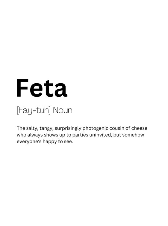 Feta Dictionary Definition - Kaigozen2 - Digital Art & AI, Humor ...