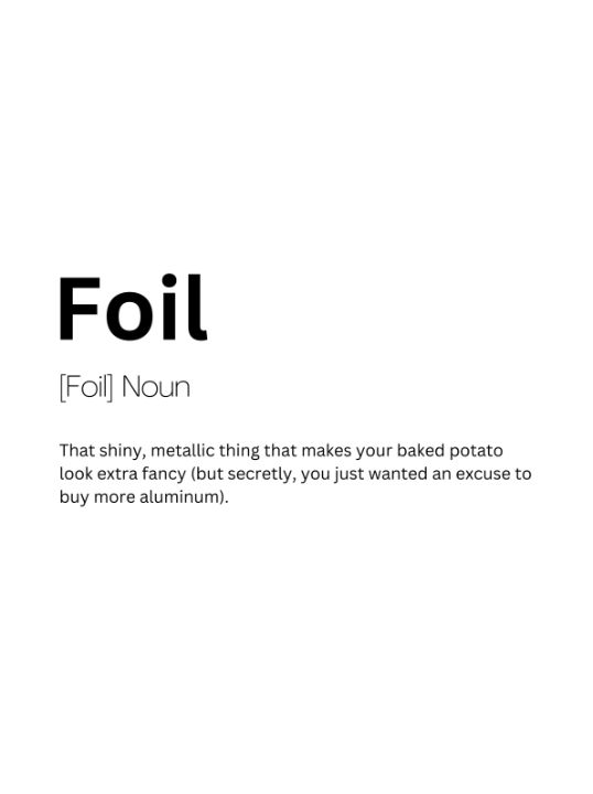 Foil Dictionary Definition - Kaigozen2 - Digital Art & AI, Humor ...