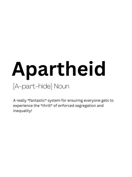 Apartheid Dictionary Definition - Kaigozen2 - Digital Art & AI, Humor ...