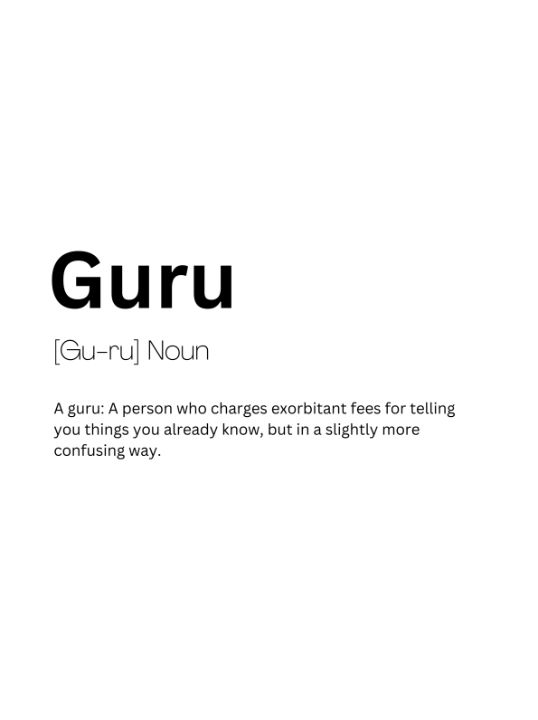 Guru Dictionary Definition - Kaigozen2 - Digital Art & AI, Humor ...