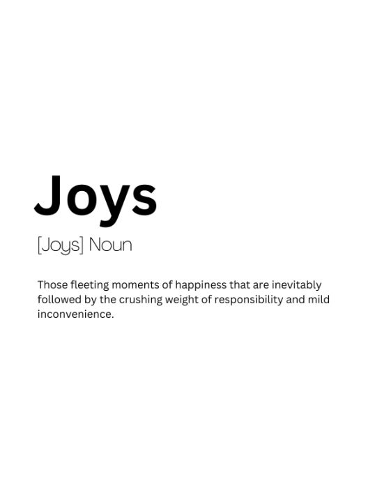 Joys Dictionary Definition - Kaigozen2 - Digital Art & AI, Humor ...