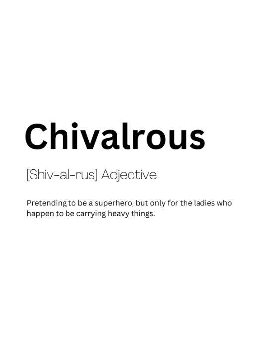 Chivalrous Dictionary Definition - Kaigozen2 - Digital Art & AI, Humor ...
