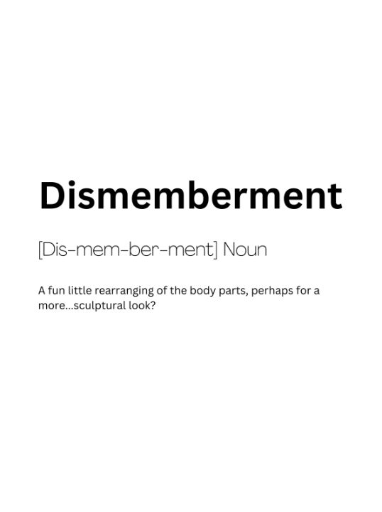 Dismemberment Dictionary Definition - Kaigozen2 - Digital Art & AI ...