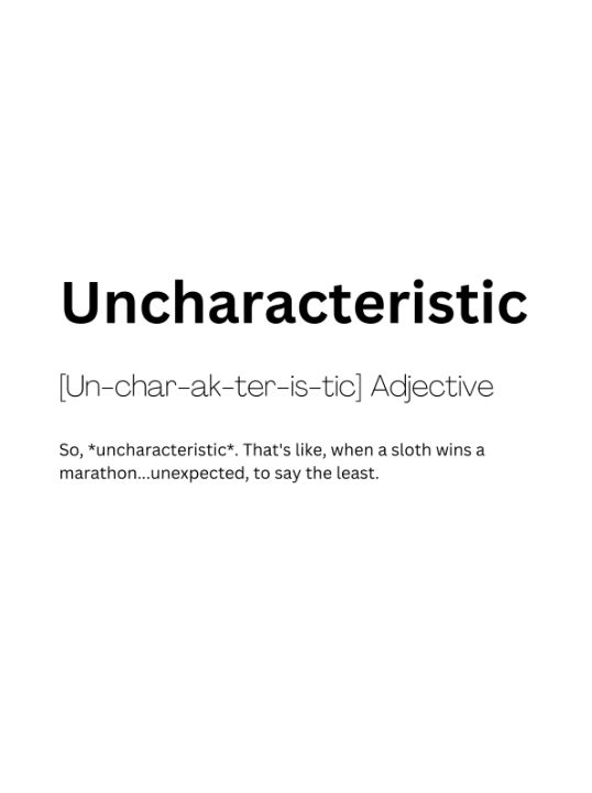 Uncharacteristic Dictionary Definiti - Kaigozen2 - Digital Art & AI ...