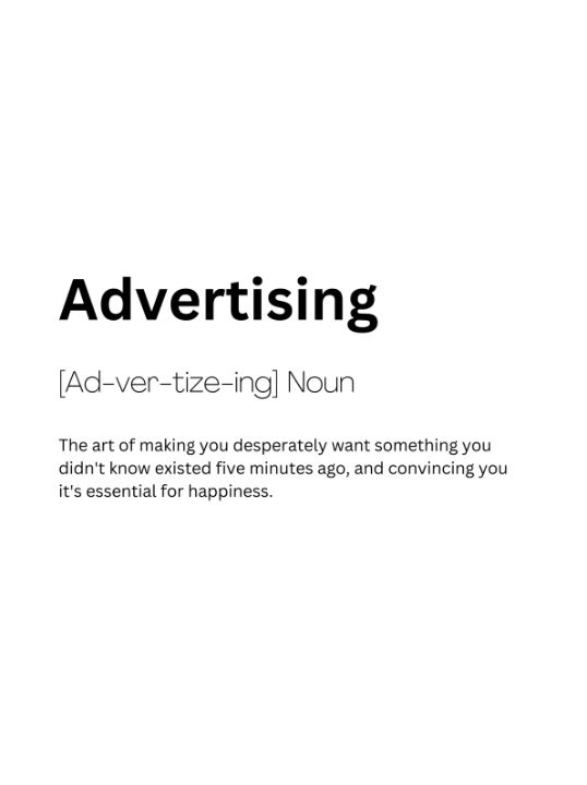 Advertising Dictionary Definition - Kaigozen2 - Digital Art & AI, Humor ...