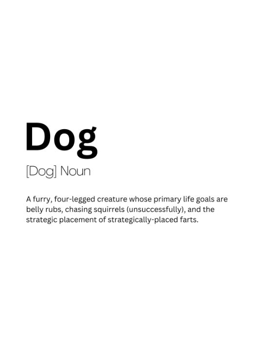 Dog Dictionary Definition - Kaigozen2 - Digital Art & AI, Humor ...