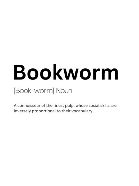 Bookworm Dictionary Definition - Kaigozen2 - Digital Art & AI, Humor ...
