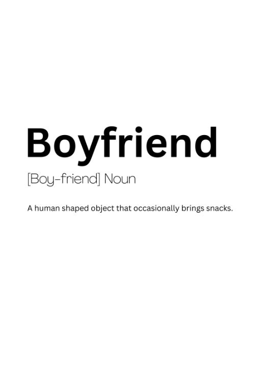 Boyfriend Dictionary Definition - Kaigozen2 - Digital Art & AI, Humor ...
