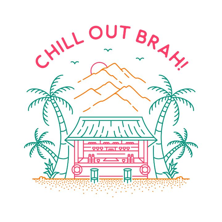 Chill Out Brah 2 - Vektorkita - Drawings & Illustration, Landscapes ...