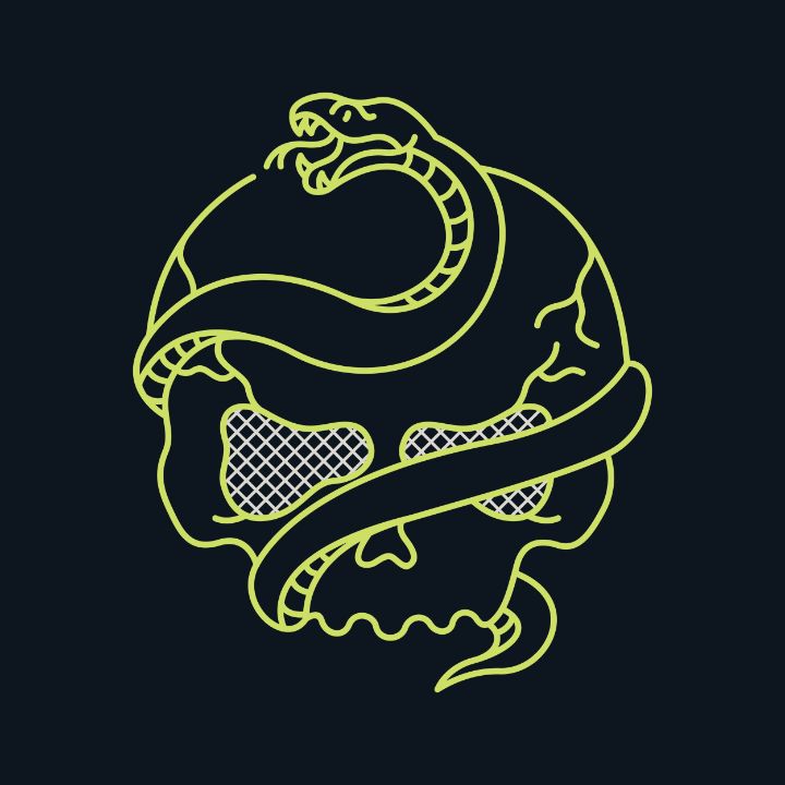 Death Snake and Skull - Vektorkita - Drawings & Illustration, Holidays ...