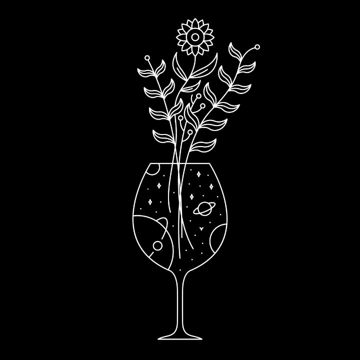 Flower in Space - Vektorkita - Drawings & Illustration, Flowers, Plants ...