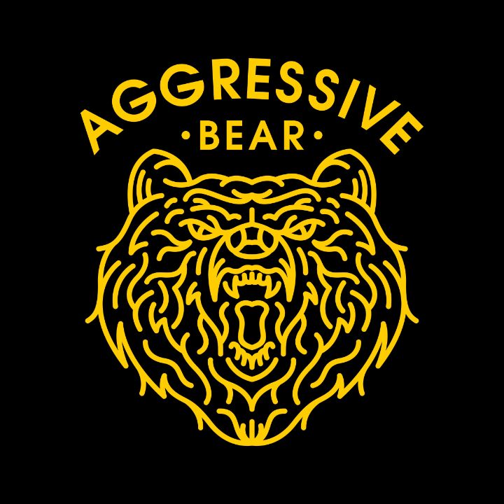 Aggressive Bear - Vektorkita - Drawings & Illustration, Animals, Birds ...