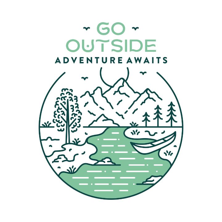 Go Outside Adventure Awaits 1 - Vektorkita - Drawings & Illustration ...