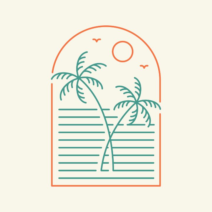 Summer Beach Vibes 1 - Vektorkita - Drawings & Illustration, Landscapes ...