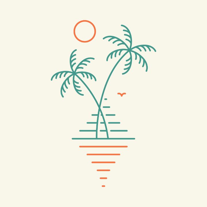 Summer Beach Vibes 3 - Vektorkita - Drawings & Illustration, Landscapes ...