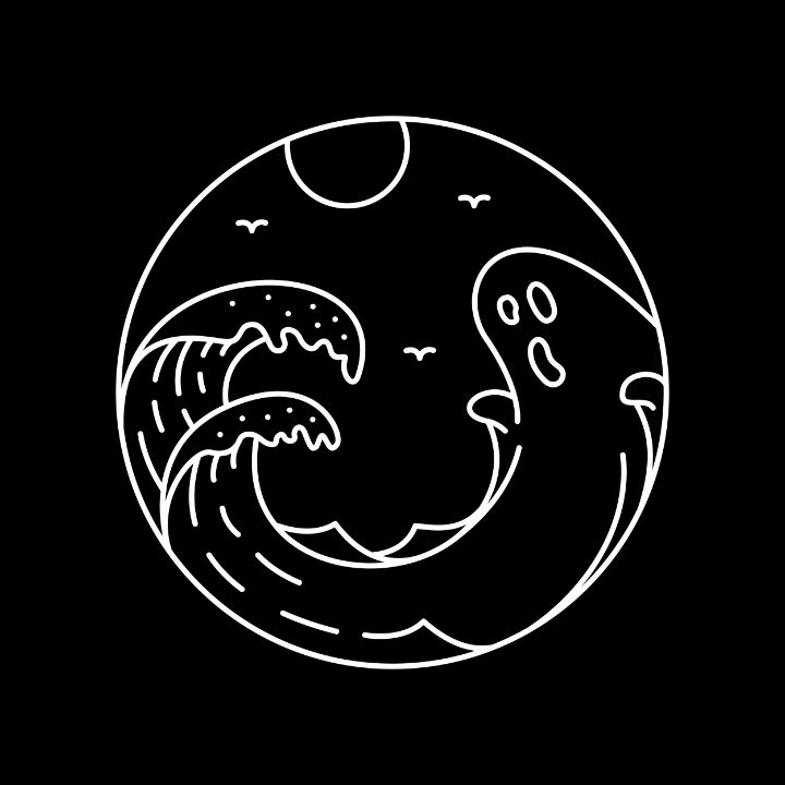 The Ghost Waves - Vektorkita - Drawings & Illustration, Holidays ...