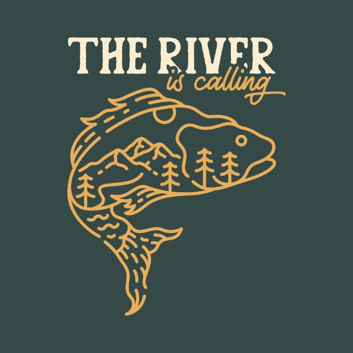 The River is Calling - Vektorkita - Drawings & Illustration, Animals, Birds, & Fish, Other ...