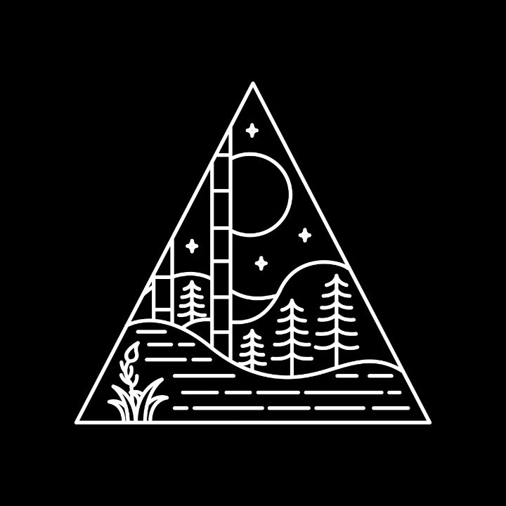 Triangle Forest - Vektorkita - Drawings & Illustration, Landscapes ...