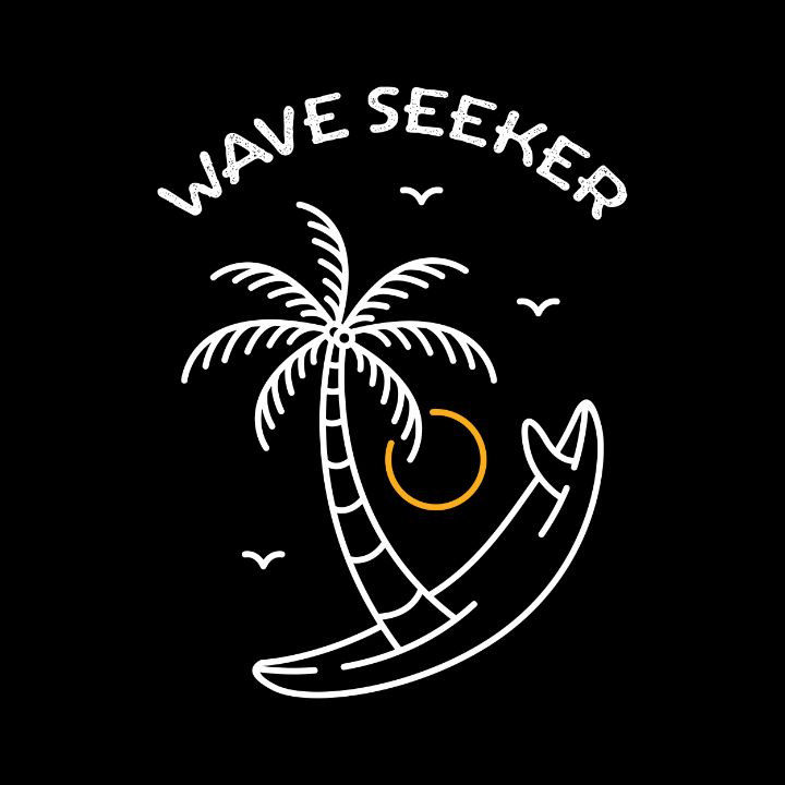 Wave Seeker 1 - Vektorkita - Drawings & Illustration, Sports & Hobbies, Surfing - ArtPal