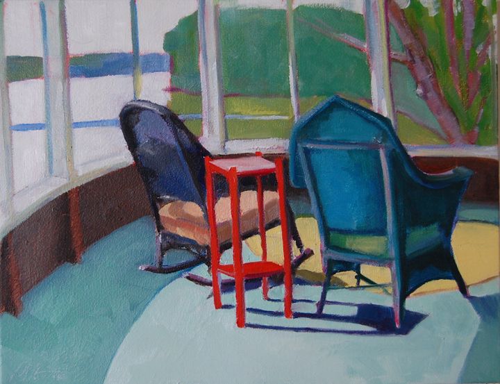 the red table 14x18 - P.S.Stevens - Paintings & Prints, Landscapes ...