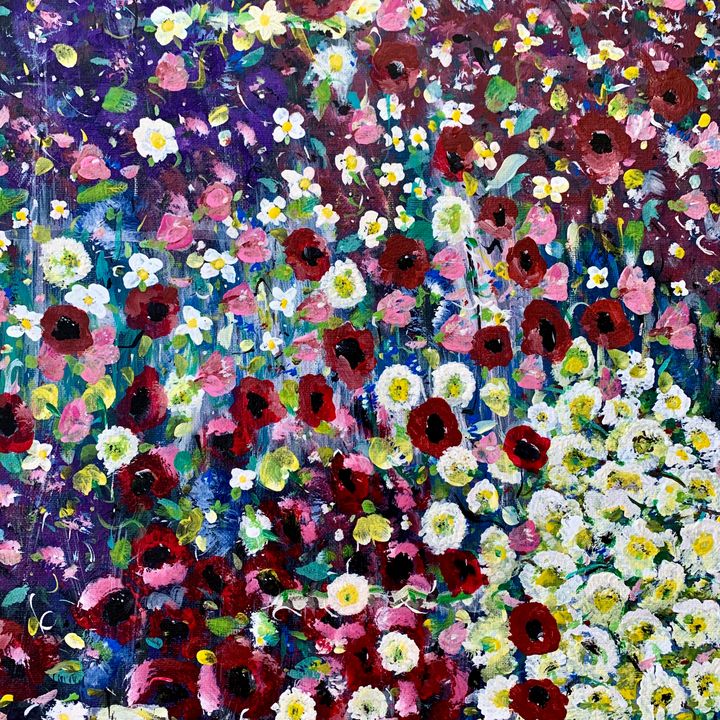 Floral Garden - Monica Becker - Paintings & Prints, Flowers, Plants ...