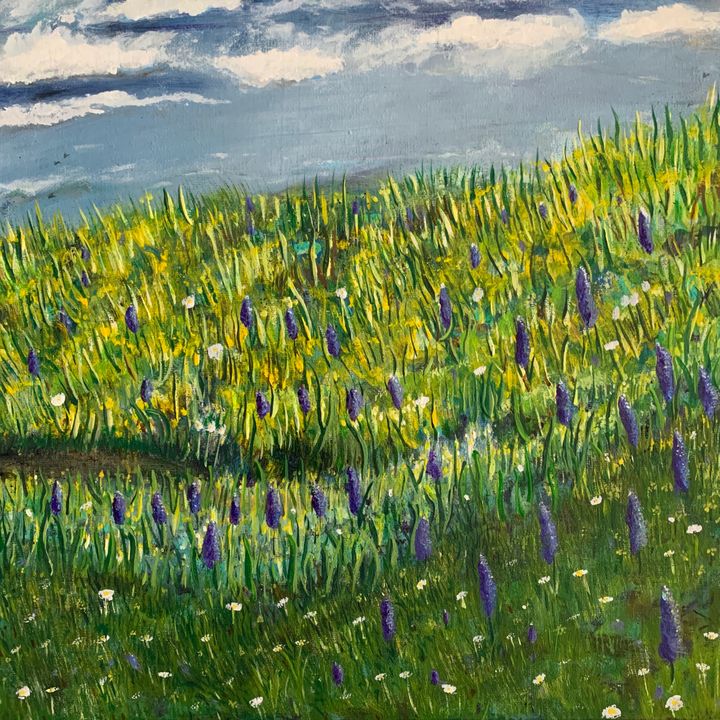 Over The Hill - Monica Becker - Paintings & Prints, Landscapes & Nature ...