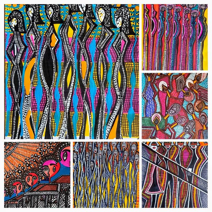 Women and faces jewish painter - Mirit Ben-Nun - Drawings ...