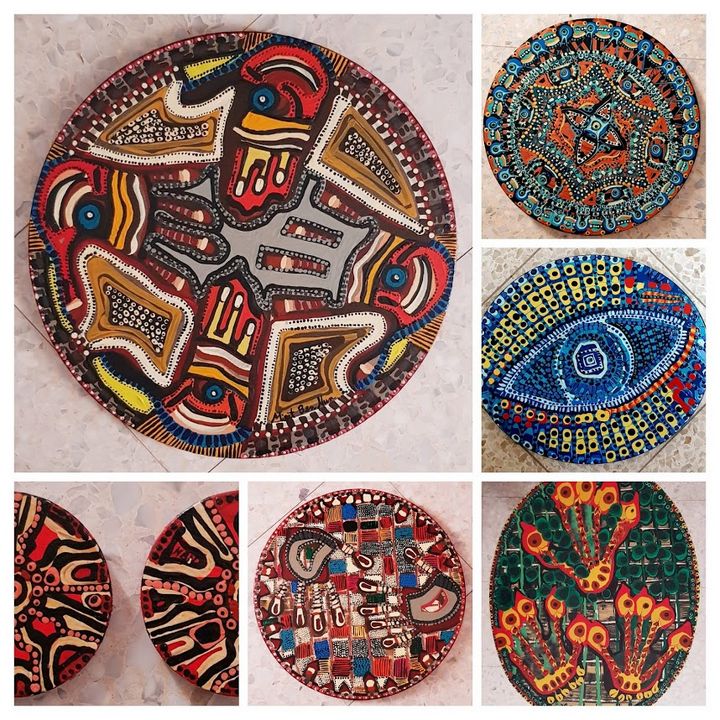 Mandala collage artwork from Israel - Mirit Ben-Nun - Drawings ...